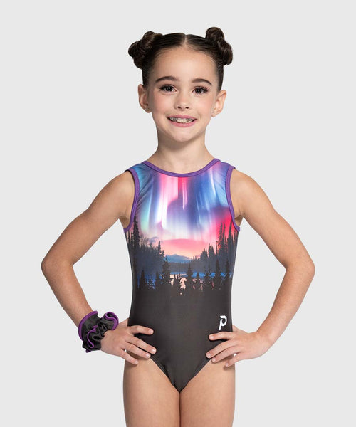 Plum Arctic Sky Girls Gymnastics Leotard | Plum Practicewear